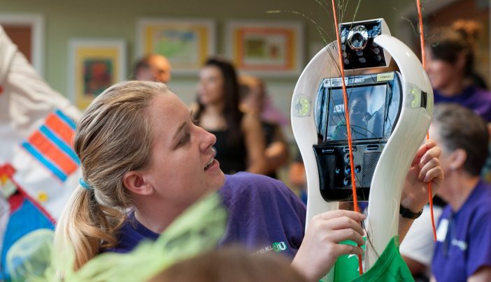 Pediatric cancer patients connect through a robot | MD Anderson Cancer ...