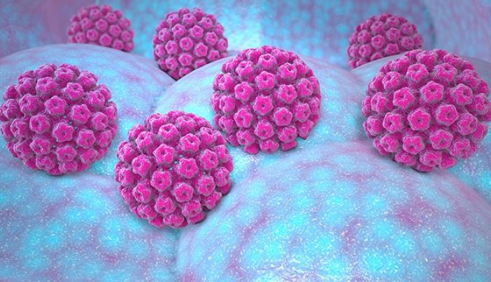 In Shape Of Normal Cervix Cell Under Microscope