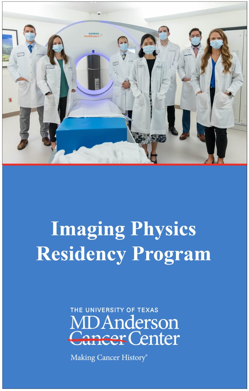 Imaging Physics Residency Program | MD Anderson Cancer Center