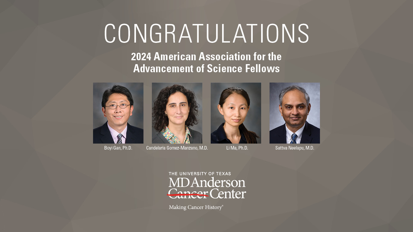 2023 AAAS Fellows | MD Anderson Cancer Center