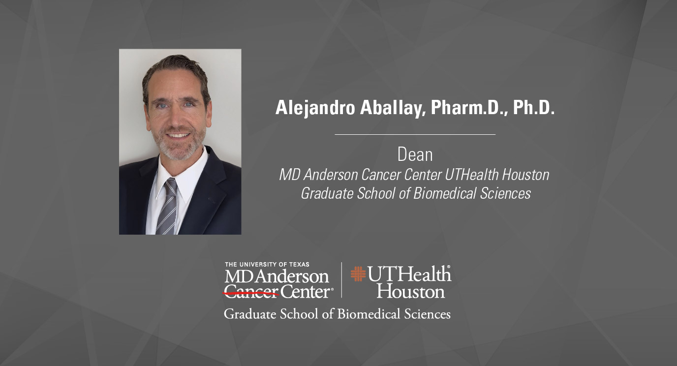 Alejandro Aballay, Pharm.D., Ph.D., named Dean of MD Anderson Cancer ...