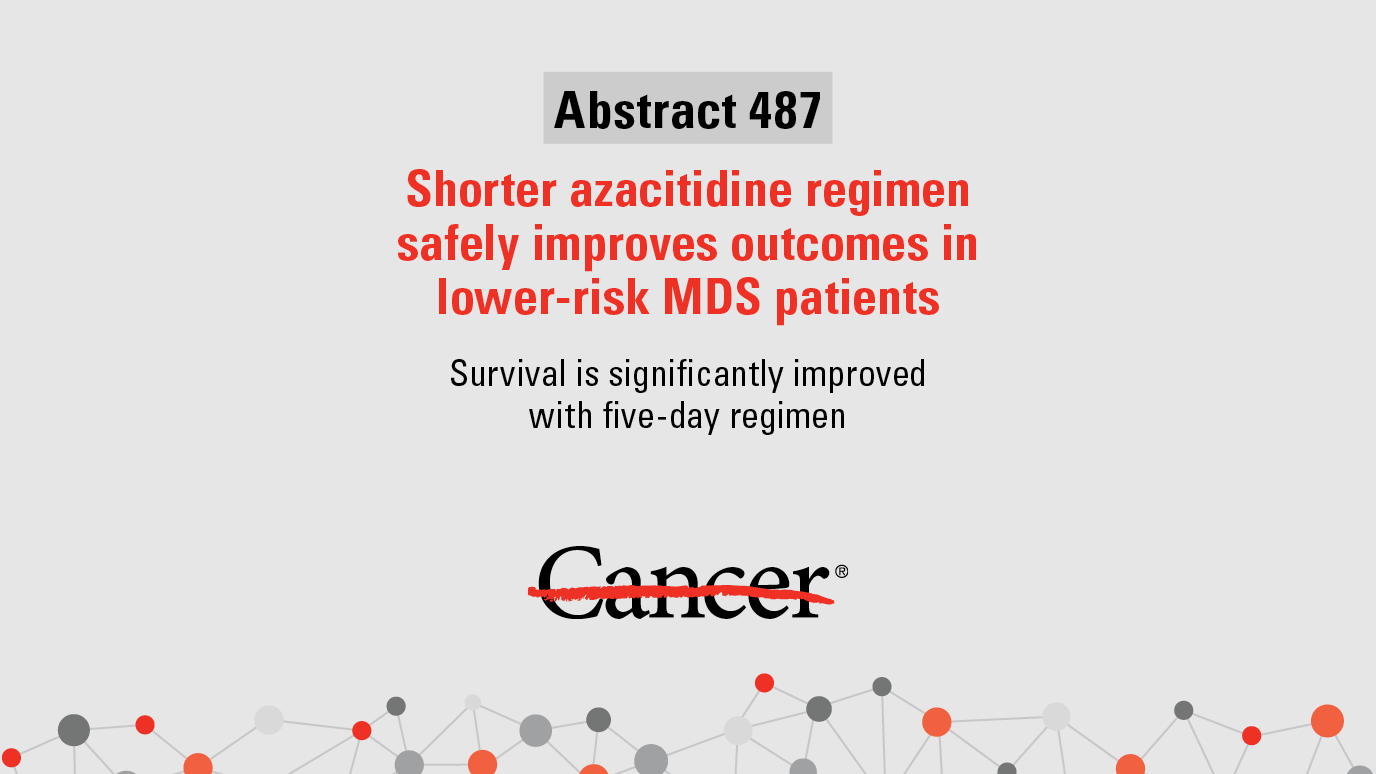ASH 2025: Shorter azacitidine regimen safely improves outcomes in lower ...